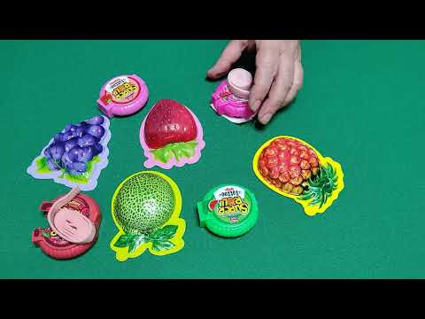 Super rolls and dragees in amazing packaging.Wonderful sounds of sweets.ASMR.