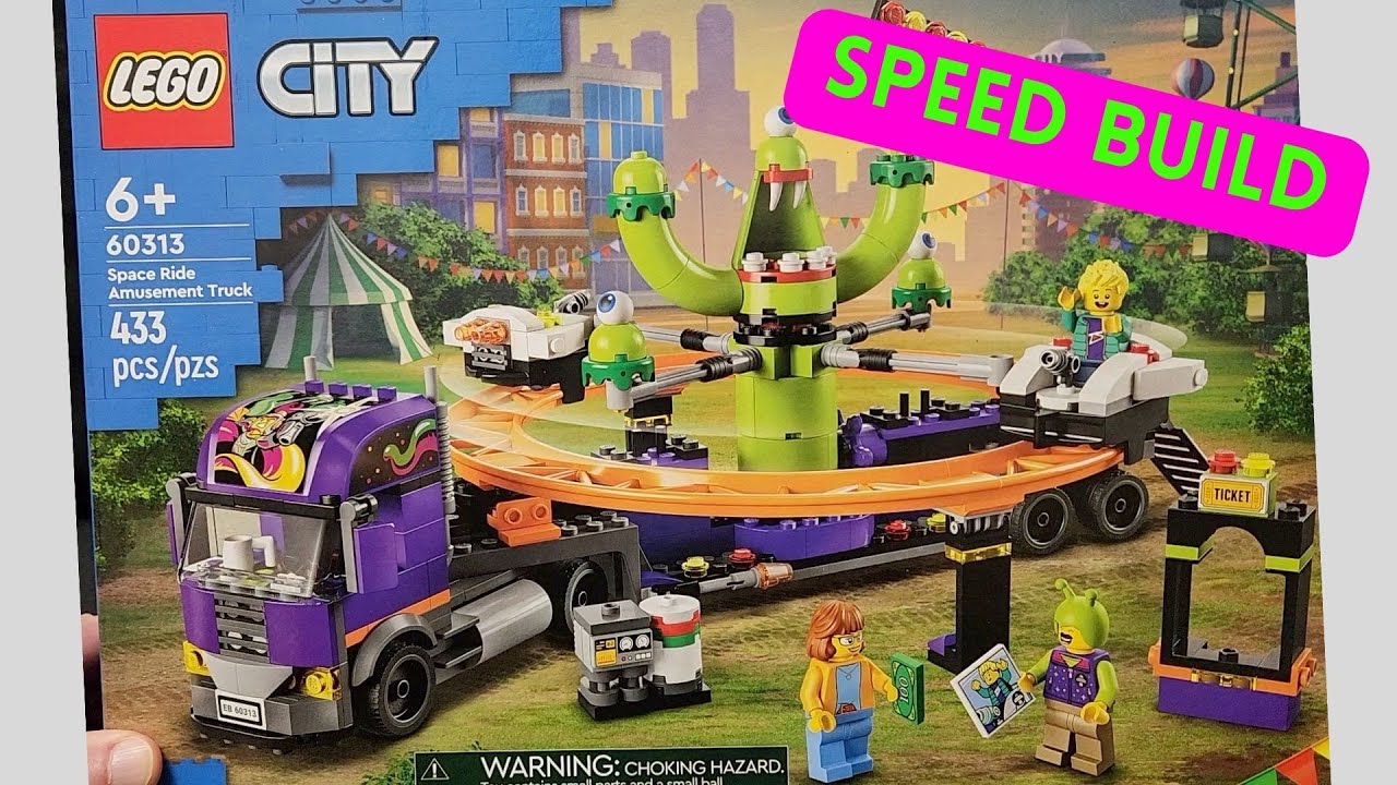 LEGO Speed Build of the Space Ride Amusement Truck. This traveling ...
