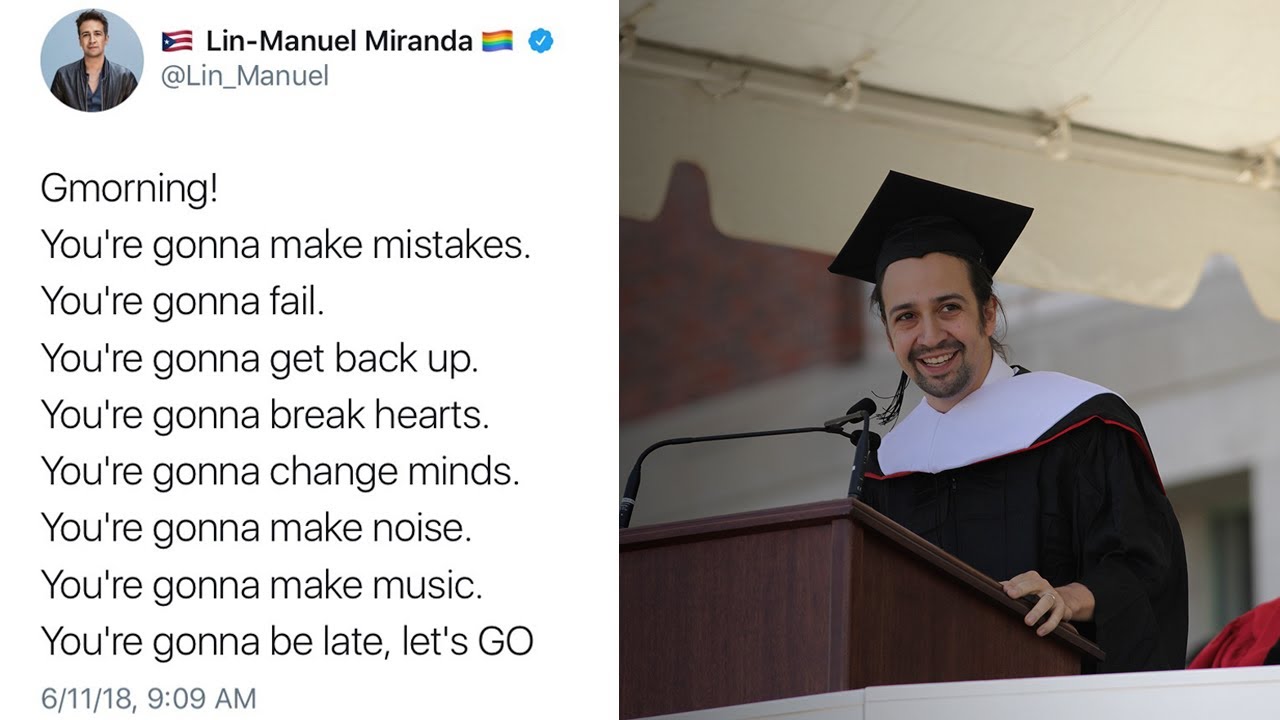 A message for the Graduating Class of 2020 from Lin-Manuel Miranda ...