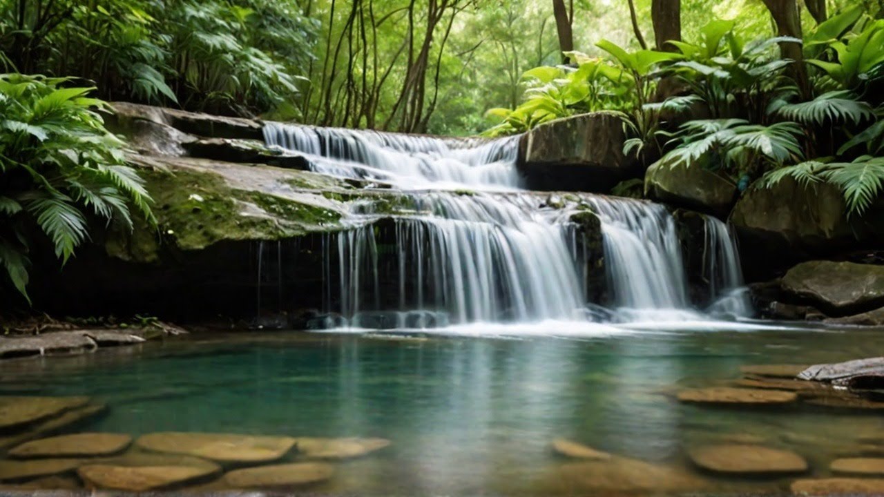 Sleep Music Playlist with Soothing Waterfall Sounds | 4K Relaxation ...