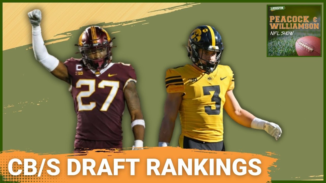 2024 NFL Draft Rankings: Cornerback and Safety - YouTube