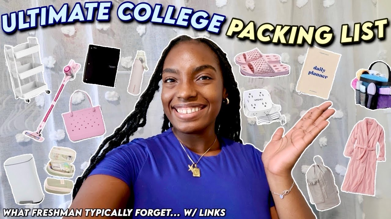 ULTIMATE COLLEGE PACKING LIST 📝(essentials for freshman year dorm ...