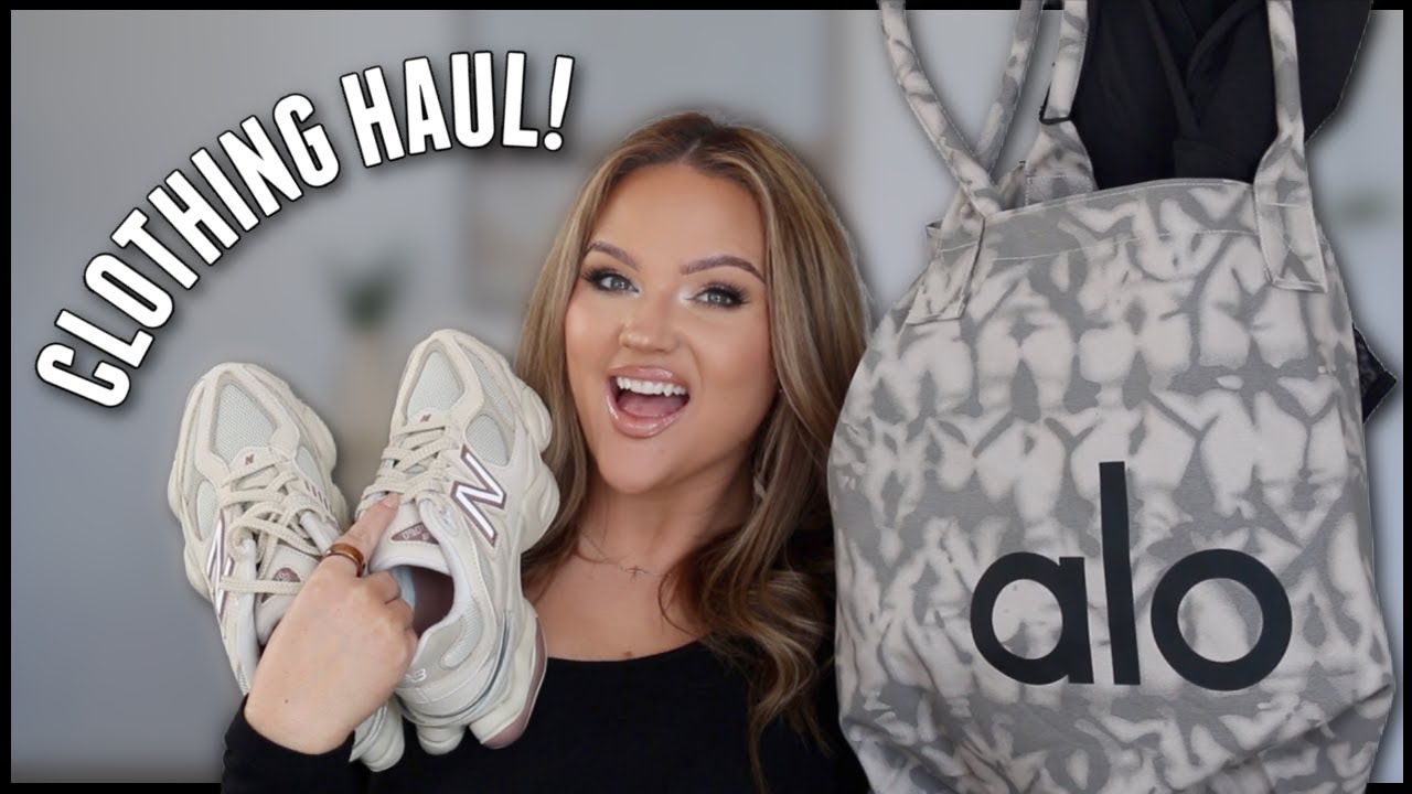 HUGE CLOTHING HAUL - Alo, Skims, White Fox, Lululemon, New Balance ...