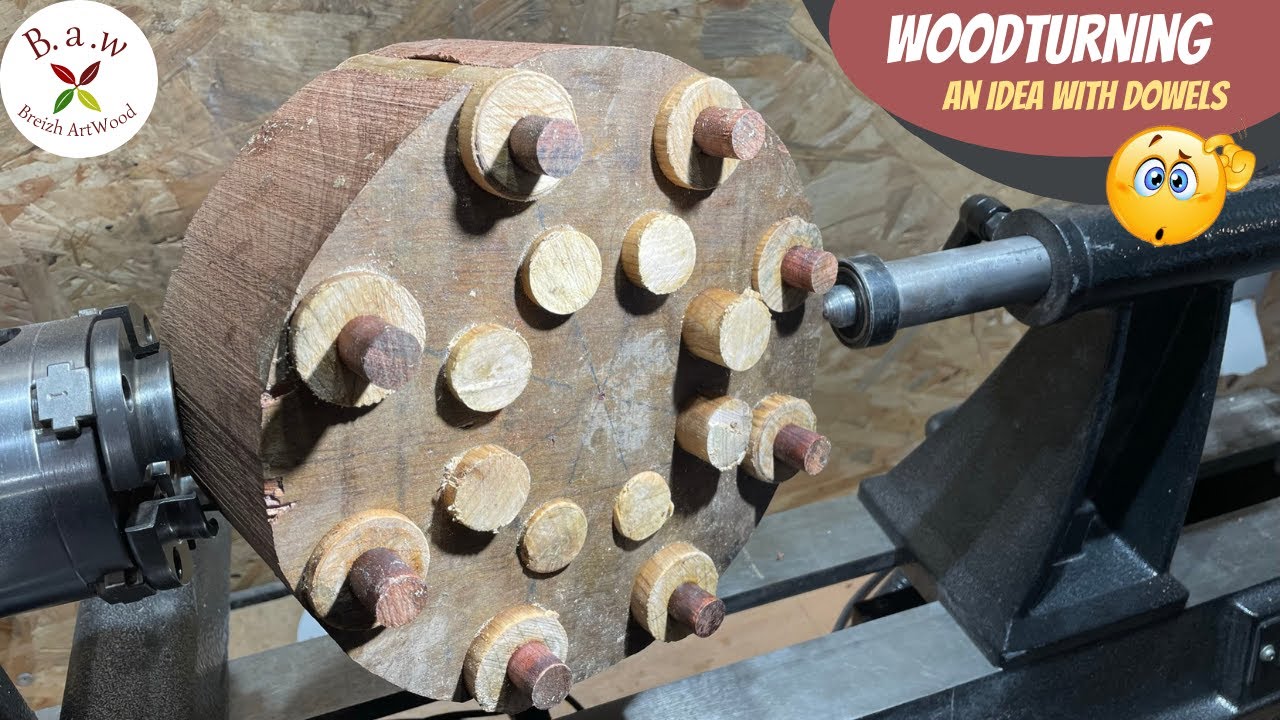 Woodturning : An Idea with Dowels - YouTube