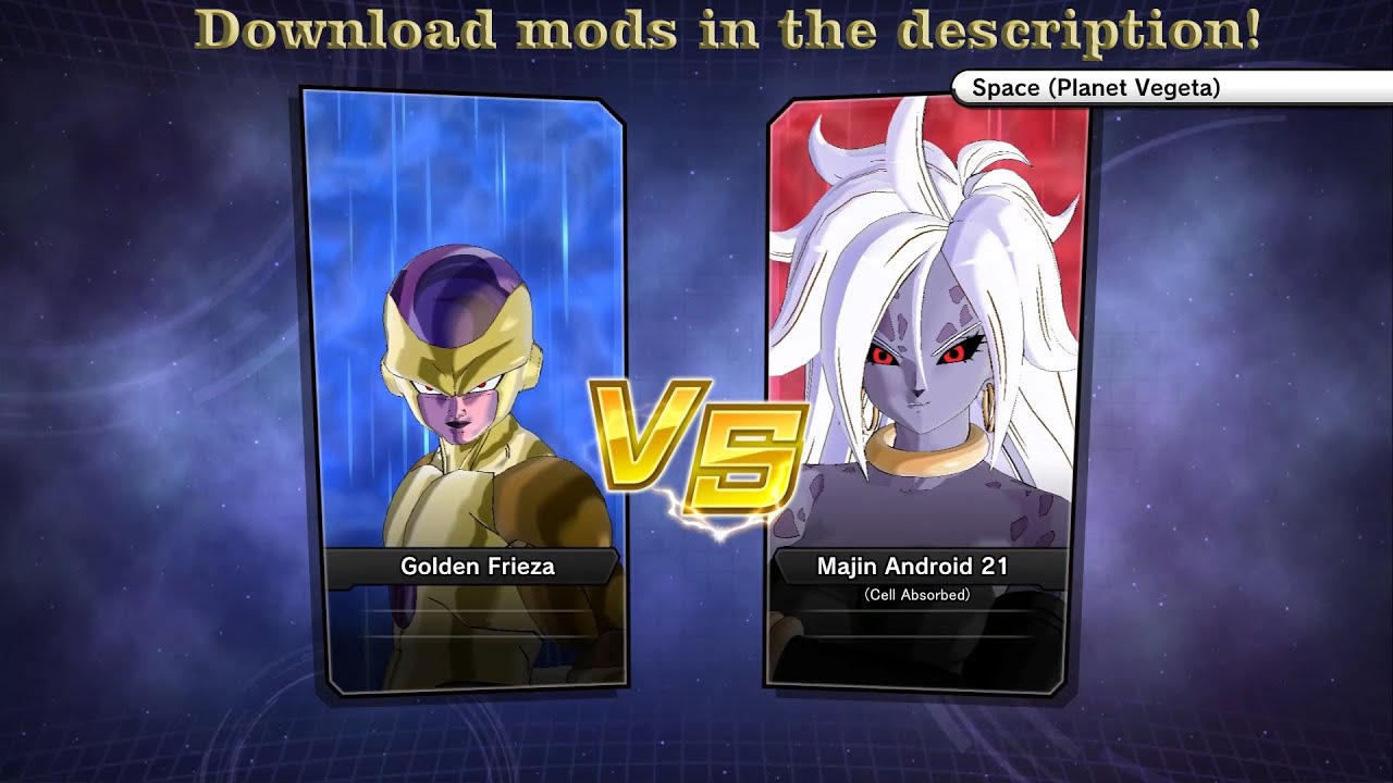 DBXV2 Golden Frieza vs Majin Android 21 Cell Absorbed Gameplay! - YouTube