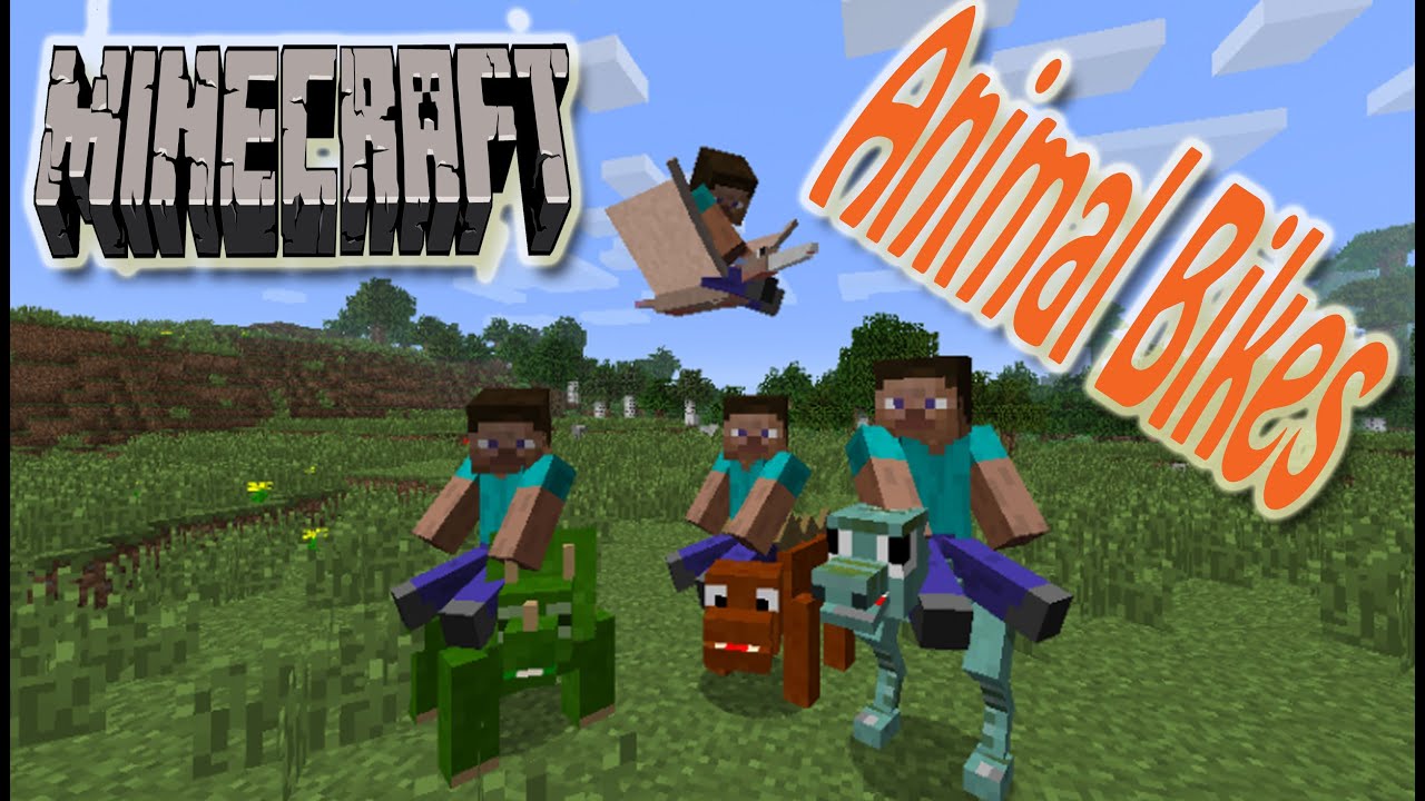 Minecraft Mod Spotlight: Animal Bikes (1.7.2, 1.6.4 + download) - YouTube