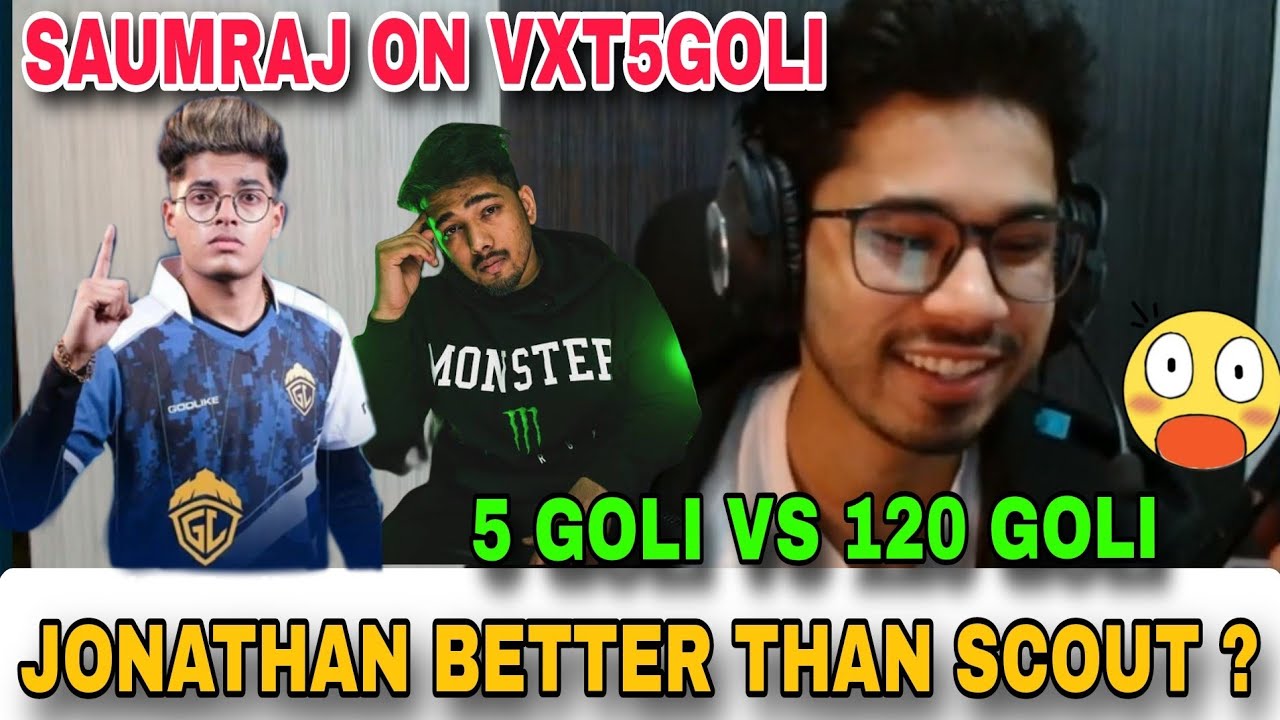 JONATHAN BETTER THAN SCOUT? 😱 SAUMRAJ SAID | VXT5GOLI MATTER 🔥#gaming #bgmi #scout # ...