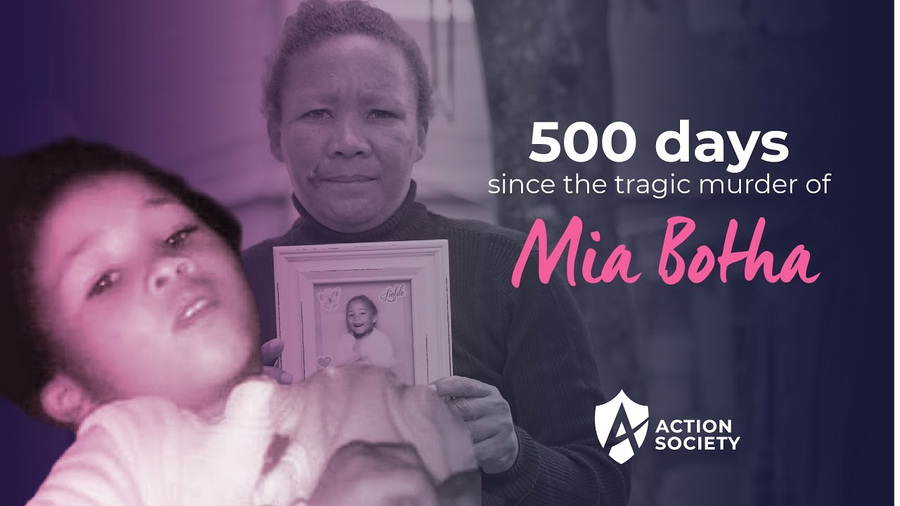 500 Days since 4-year-old Mia Botha's murder. Action Society demands ...
