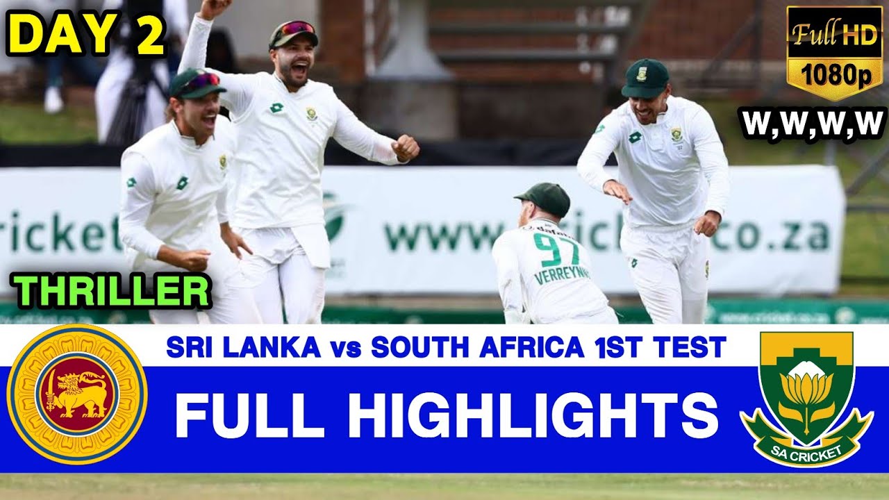 South Africa vs Sri Lanka 2nd Test Day 2 Full Match Highlights | SA vs ...