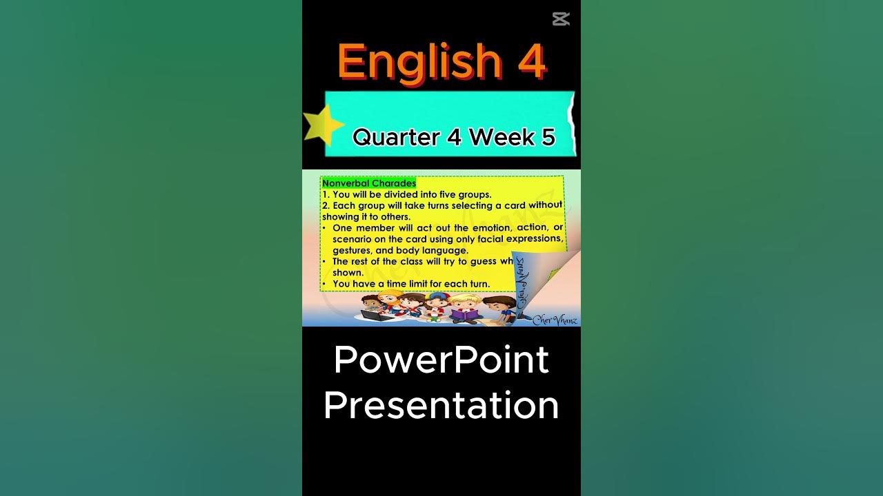 English 4 Quarter 4 Week 5 – MATATAG Curriculum PowerPoint Presentation #matatagcurriculum - YouTube