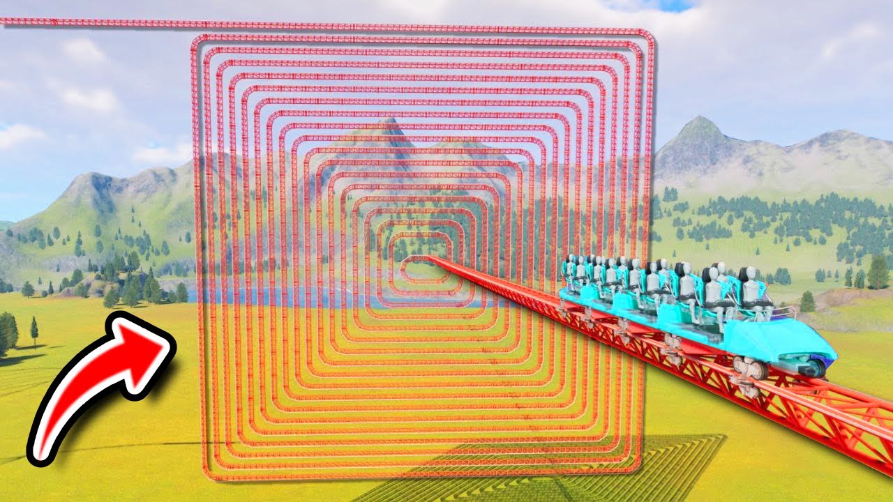 THE BIGGEST SQUARE LOOP ROLLERCOASTER IN THE WORLD!!! - PLANET COASTER 2 - YouTube