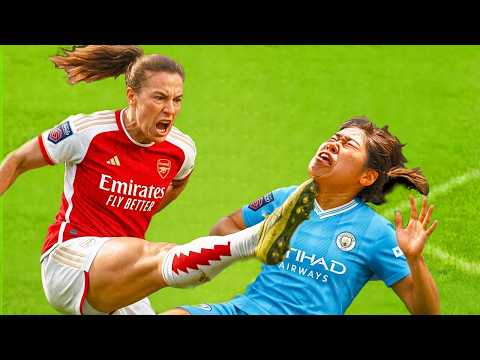 Craziest Fouls & Dirty Plays in WOMEN'S Football