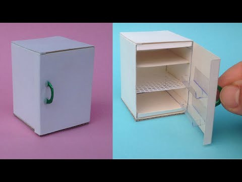 Evde Mini Buzdolabı Nasıl Yapılır _ Basit El Sanatları DIY
