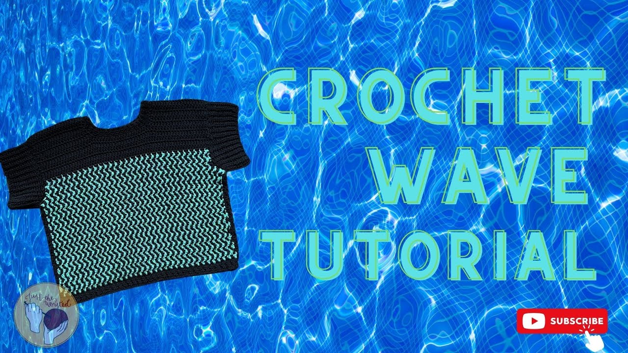 Double Crochet Wave Pattern Crochet Tutorial - YouTube