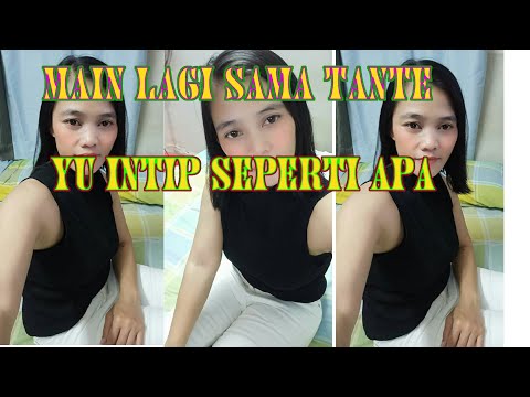Lagi main sama tante fitri