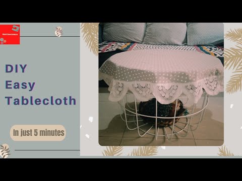 DIY Easy Tablecloth in just 5 minutes|How to make a Table cloth at home ...
