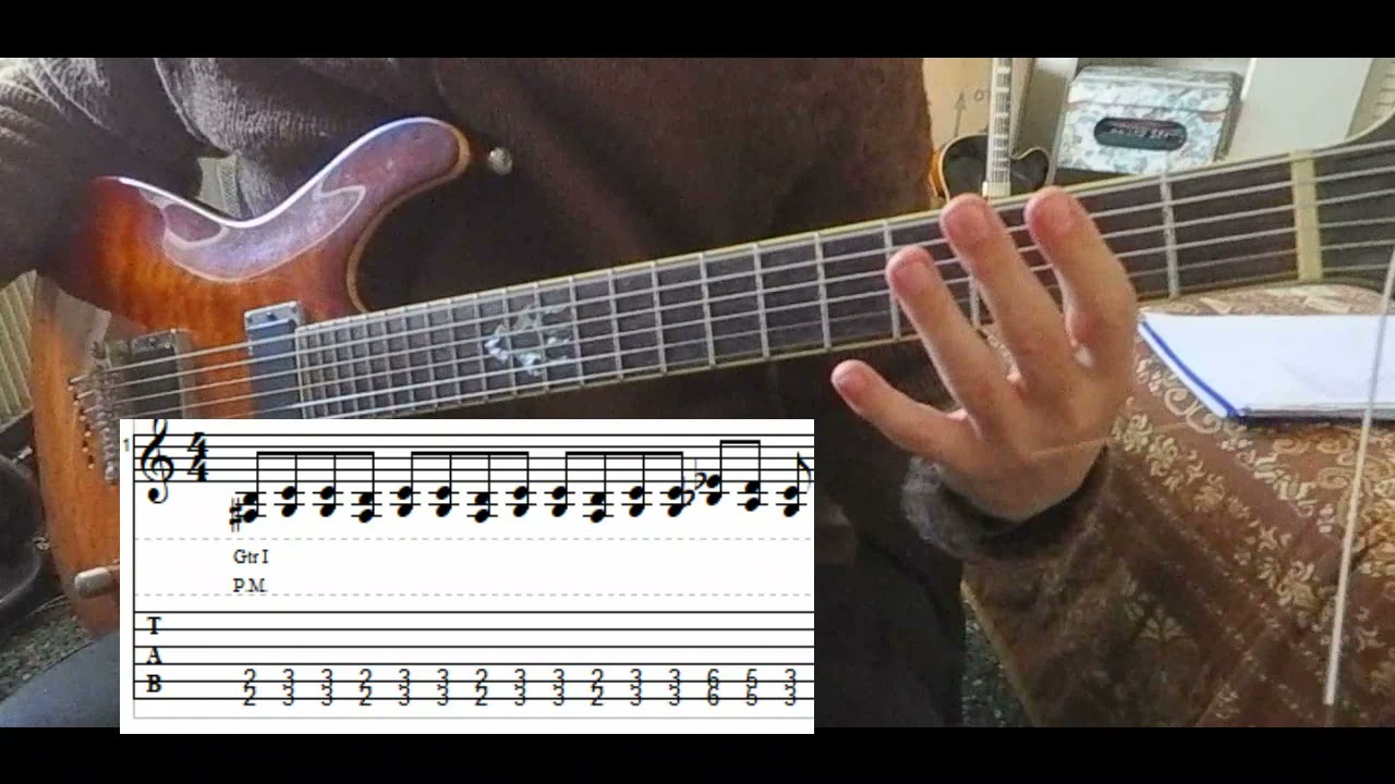 Archetype Drop-B Metal One Finger Power Chord Riff (with tabs) - DP's ...