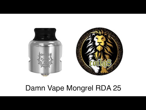Damn Vape Mongrel single RDA شرح - YouTube