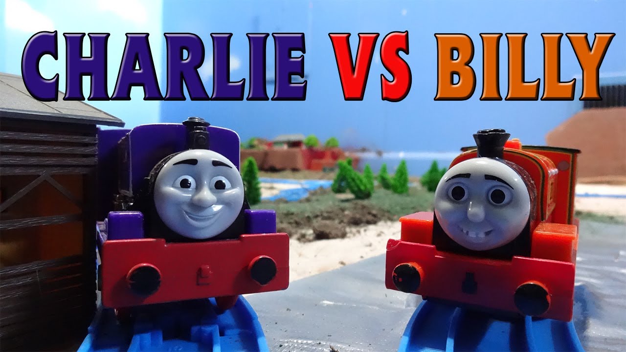 Tomy Sodor Races: Charlie vs Billy Race 15 - YouTube