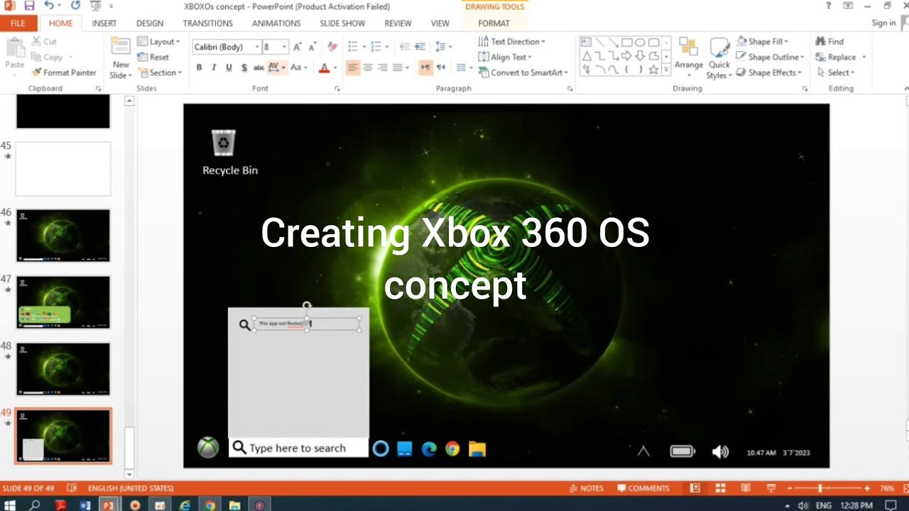 How I created XBOX 360 OS in Powerpoint - YouTube