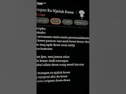 lirik lagu mangan Ra njaluk kowe - YouTube