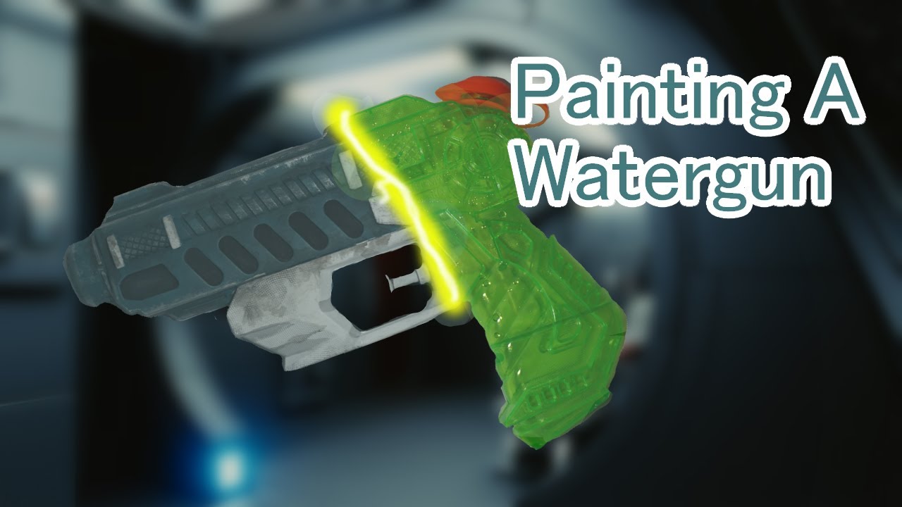 Painting A Watergun into A Detailed Blaster - YouTube