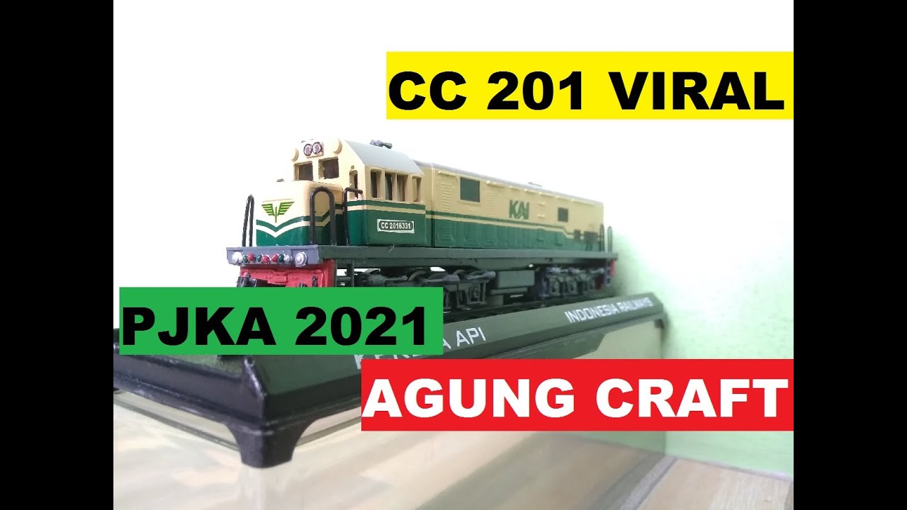 Miniatur Lokomotif CC 201 Livery PJKA (Vintage) Produksi Agung Craft ...