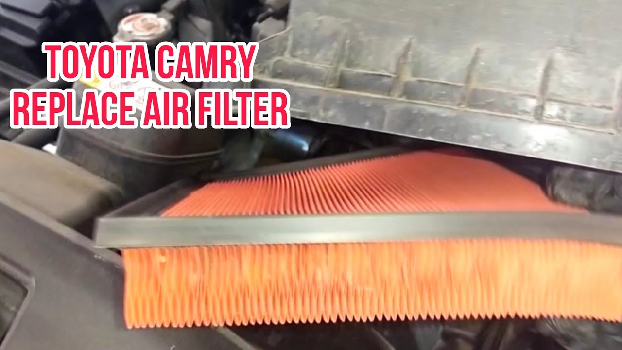 Toyota Camry 2019,2021 model How to Replace Engine Air filter - YouTube