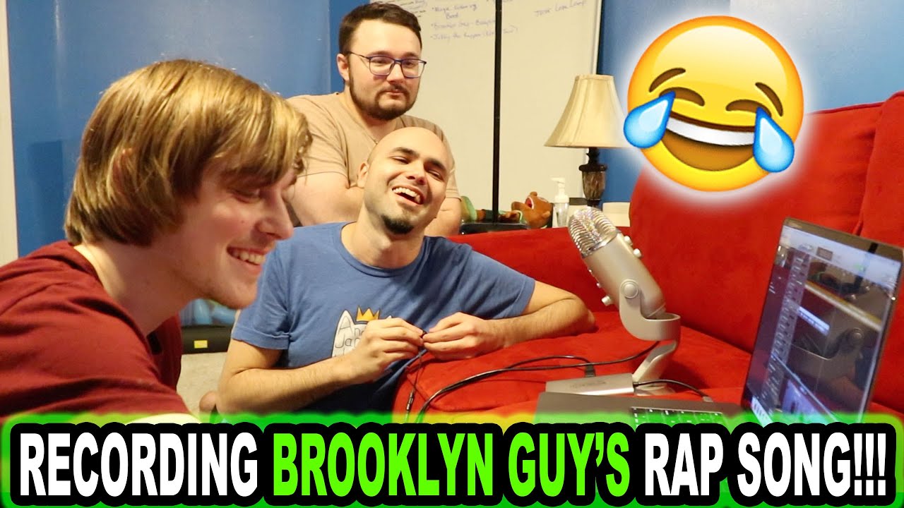RECORDING BROOKLYN GUY'S RAP SONG!!! - YouTube