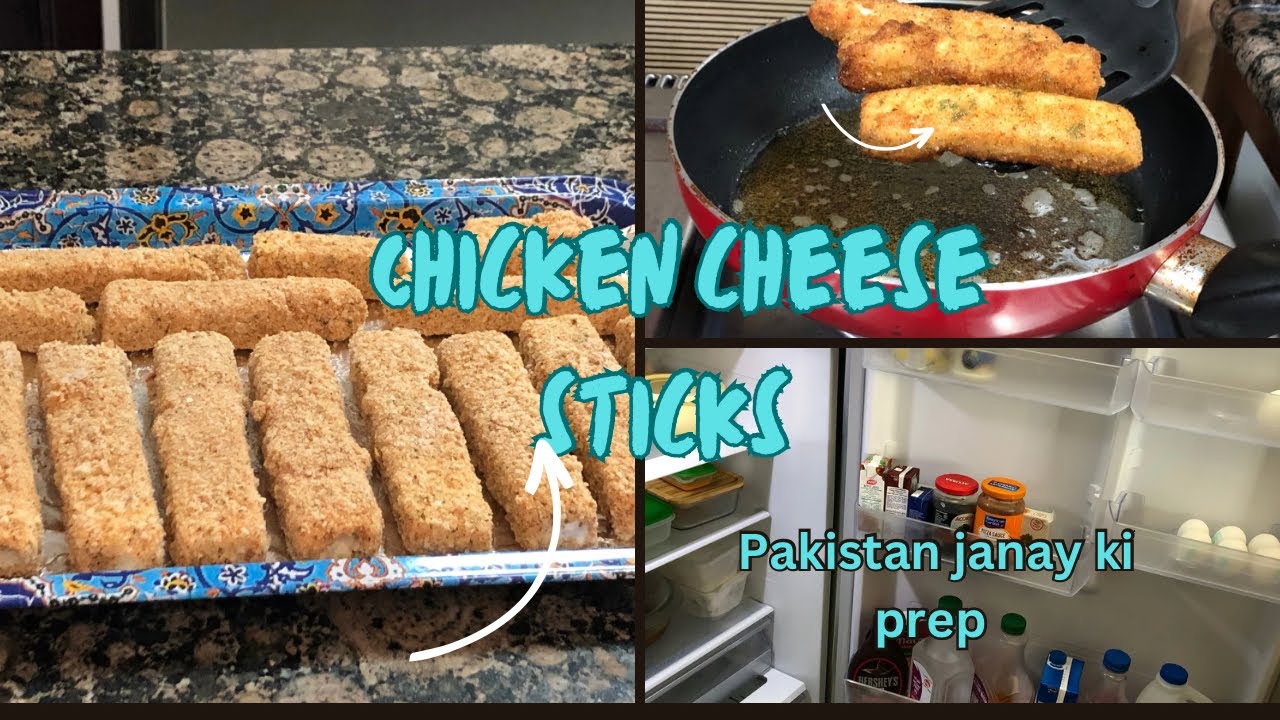 Chicken Cheese Sticks for Iftar & Pakistan janay ki tayari || Delish ...