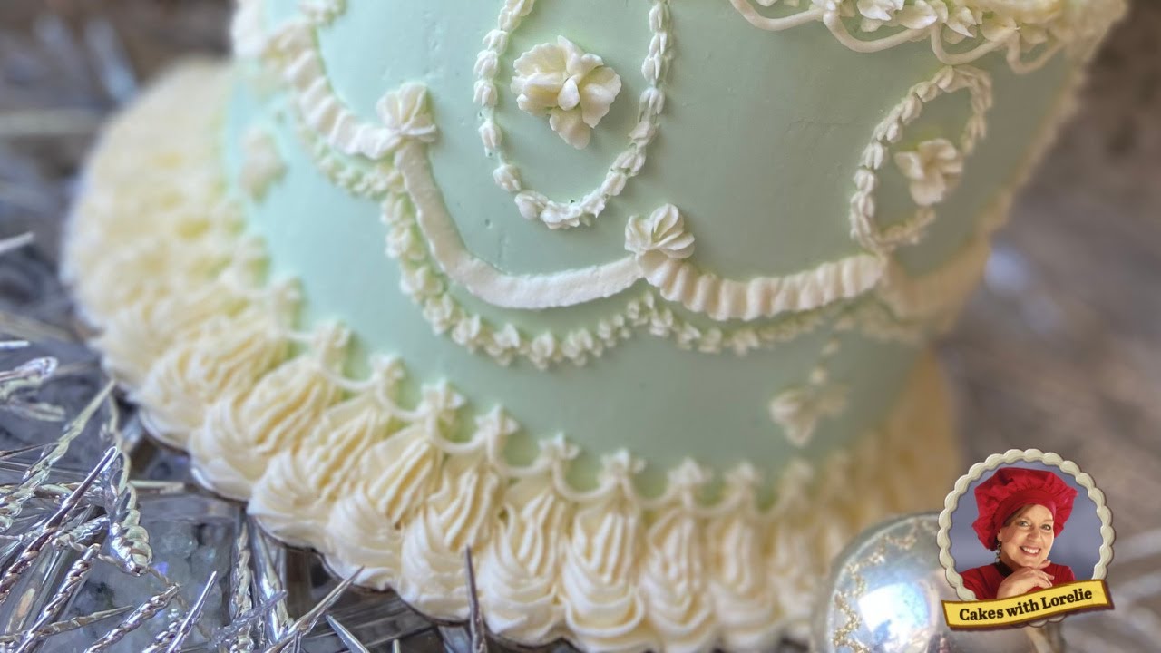 Old Fashioned Cake Decorating🎄 Elegant Cake Tutorial 🍰 Cakes with Lorelie - YouTube