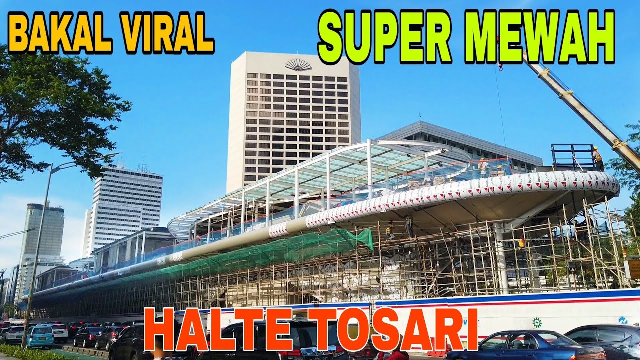 Halte Transjakarta Tosari Super Mewah Mirip Kapal Pesiar - YouTube