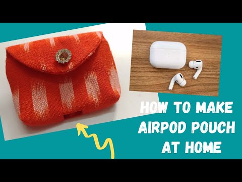How To Make AIRPOD POUCH with CHARGING POINT At Home - YouTube