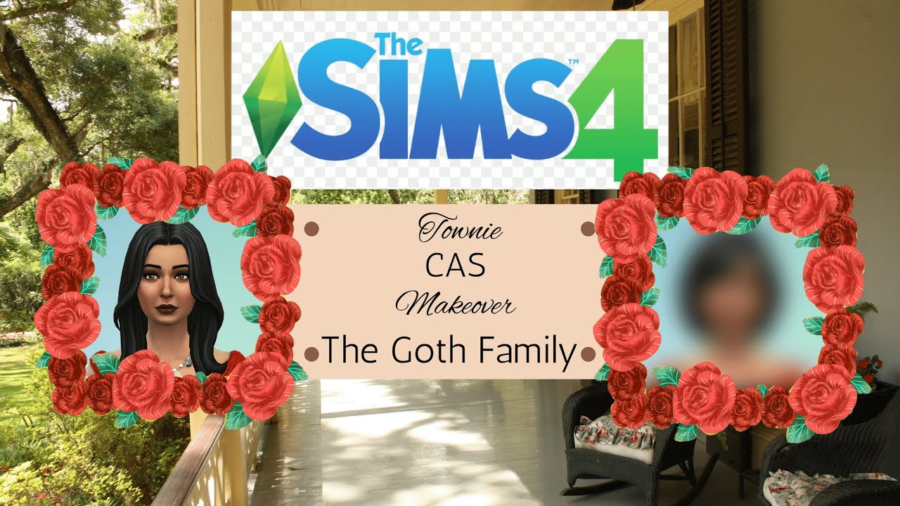 Sims 4 | CAS | Townie Makeover | The Goth Family - YouTube
