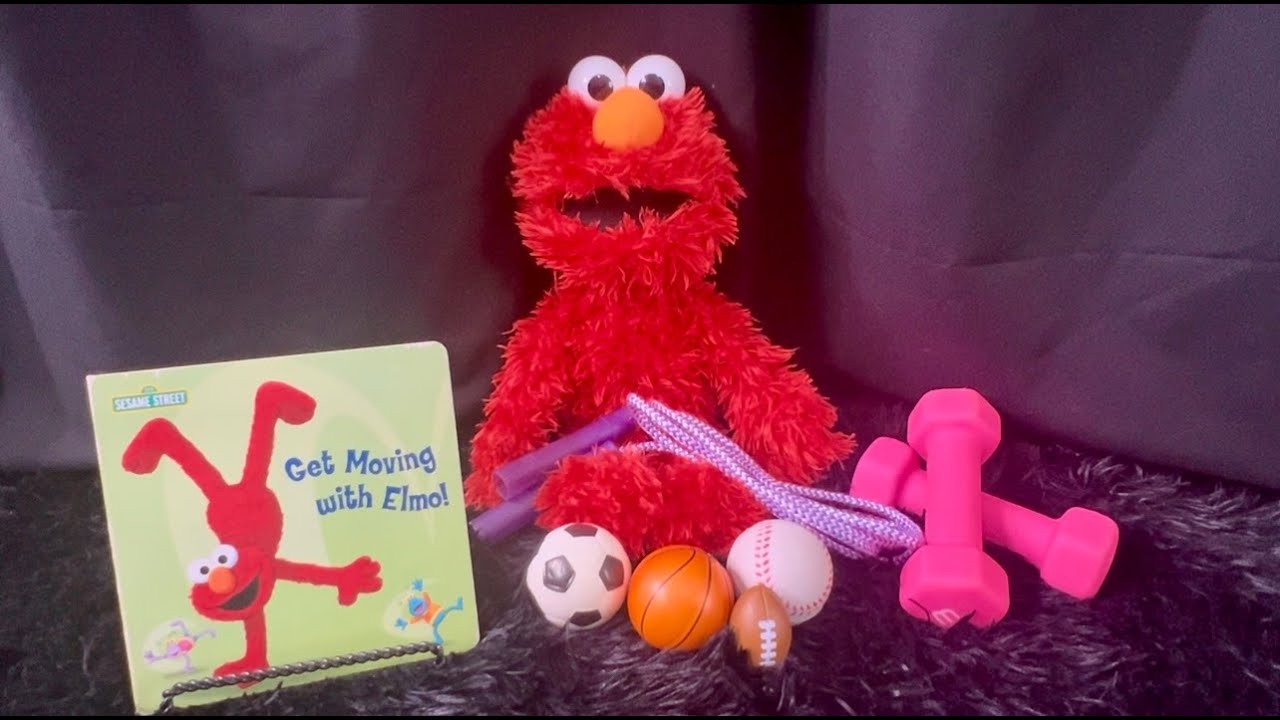 Sesame Street GET MOVING WITH ELMO! 📖 Read along with KD Productions ...