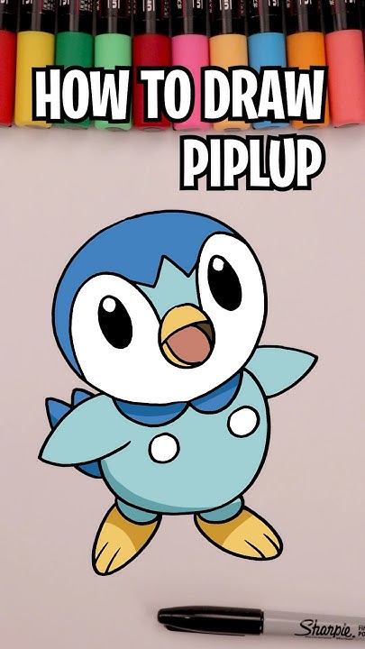 How To Draw Piplup Pokemon - YouTube