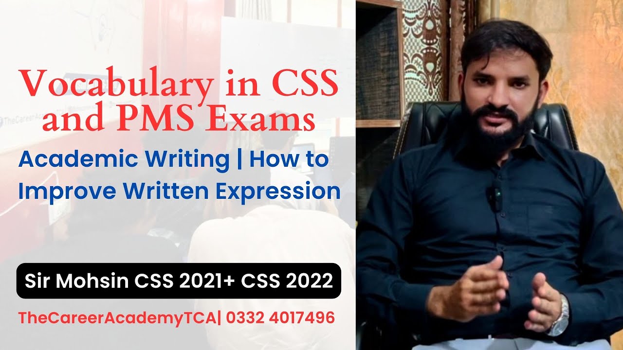 Vocabulary in CSS and PMS Exams | Academic Writing | How to Improve ...