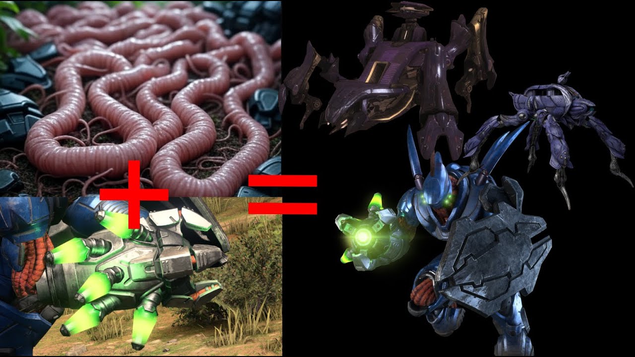 Lekgolo (Hunter worms) from the Halo universe; creepy tentacle heavy ...