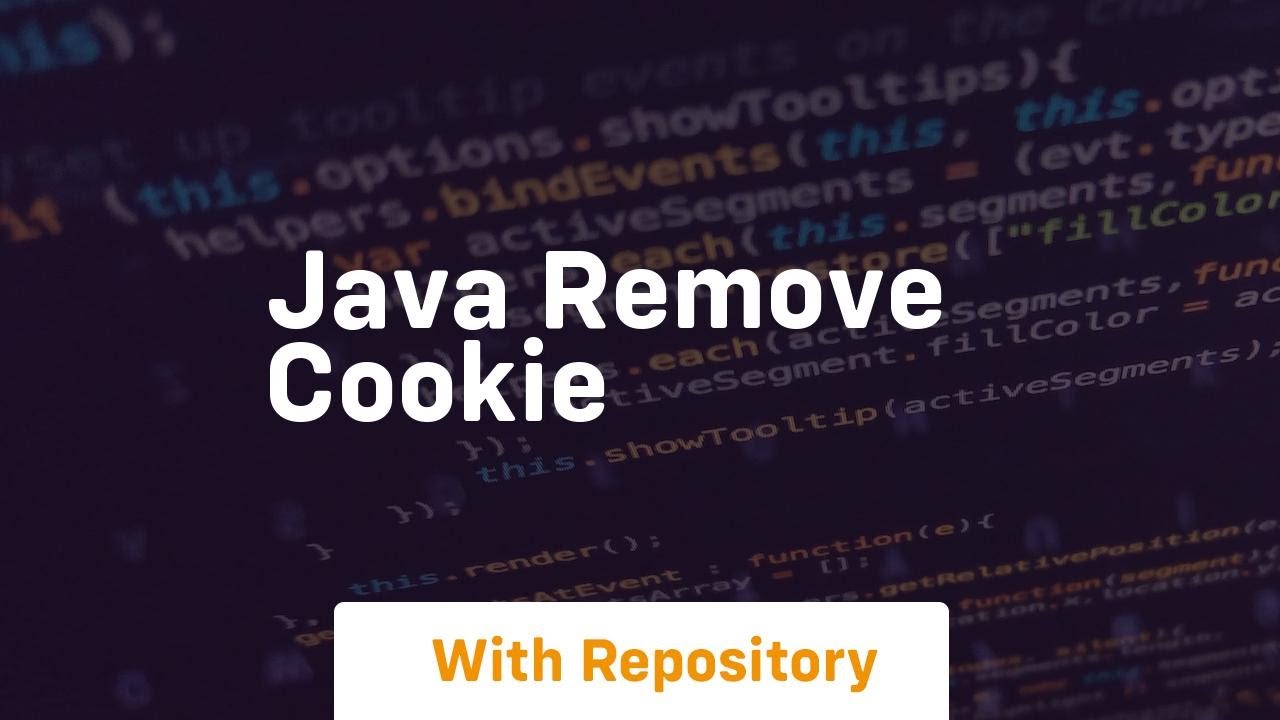 java remove cookie - YouTube