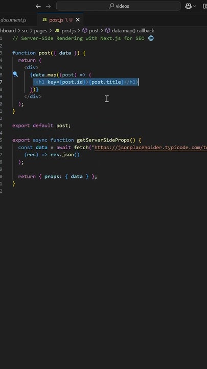 Server Side Rendering With Nextjs For Seo 🌐 Javascript Webdev Css Frontenddevelopment Youtube