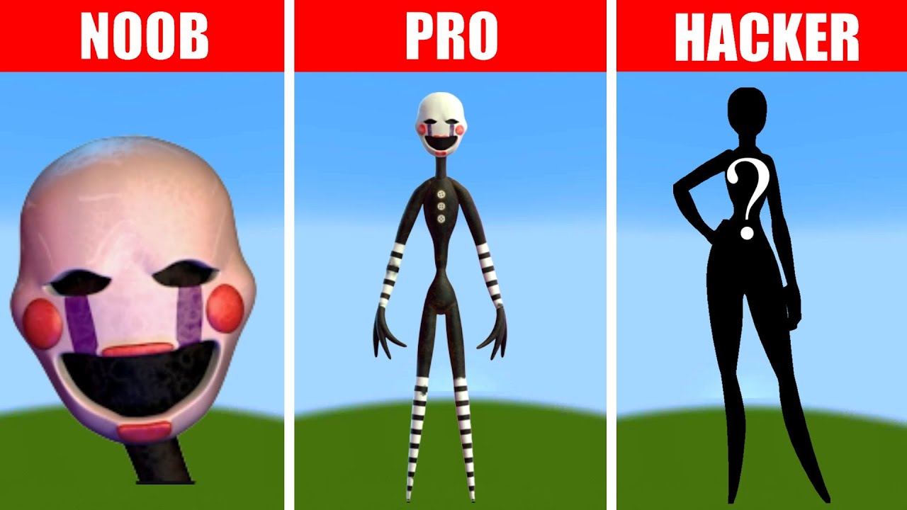 How To Draw in minecraft | Marionette FNAF | Pixel art #61 - YouTube