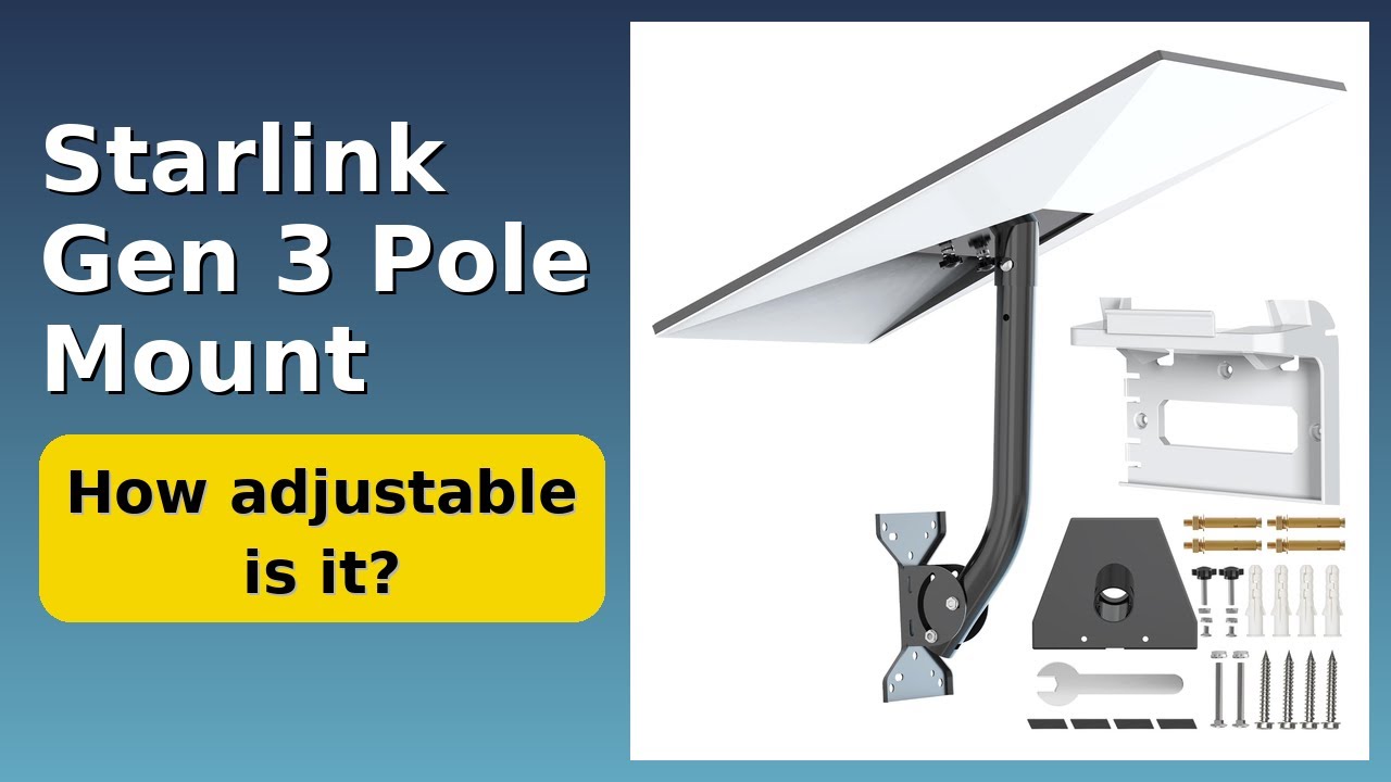 REVIEW (2026): Starlink Gen 3 Pole Mount. Features. - YouTube
