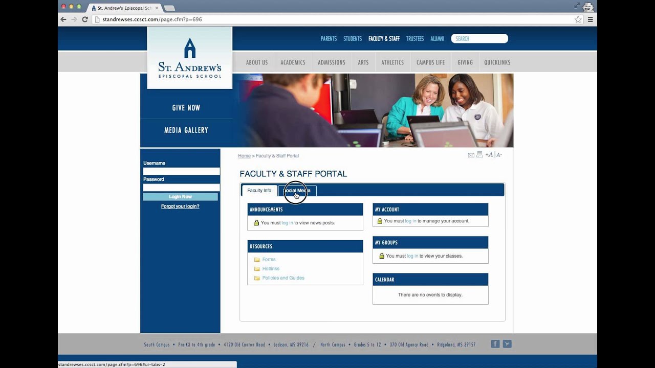 Faculty and Staff Portal Web Training Part 1 - YouTube