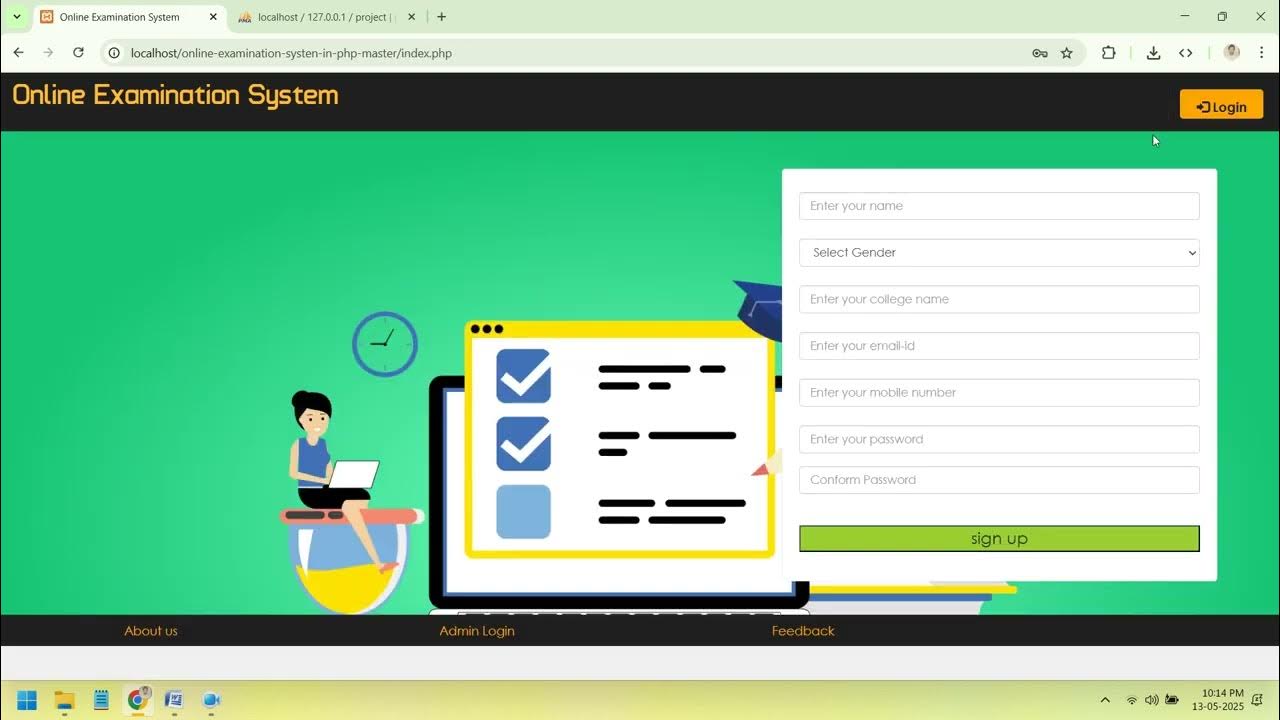 Online Examination System | PHP | MySQL | SOURCE CODE | Final year project | College Projects ...