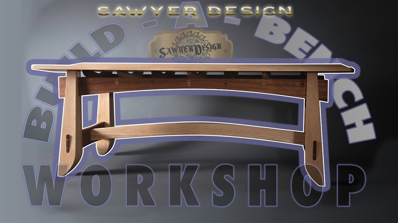 Craftsman Style Bench Build - Through Joinery Split Seat- How To ...