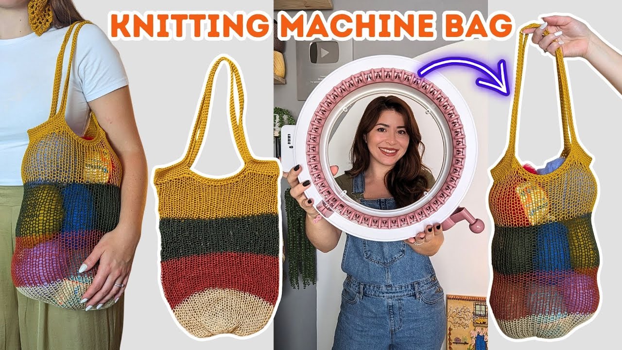 Easy Sentro Knitting Machine Tote Bag | DIY - YouTube