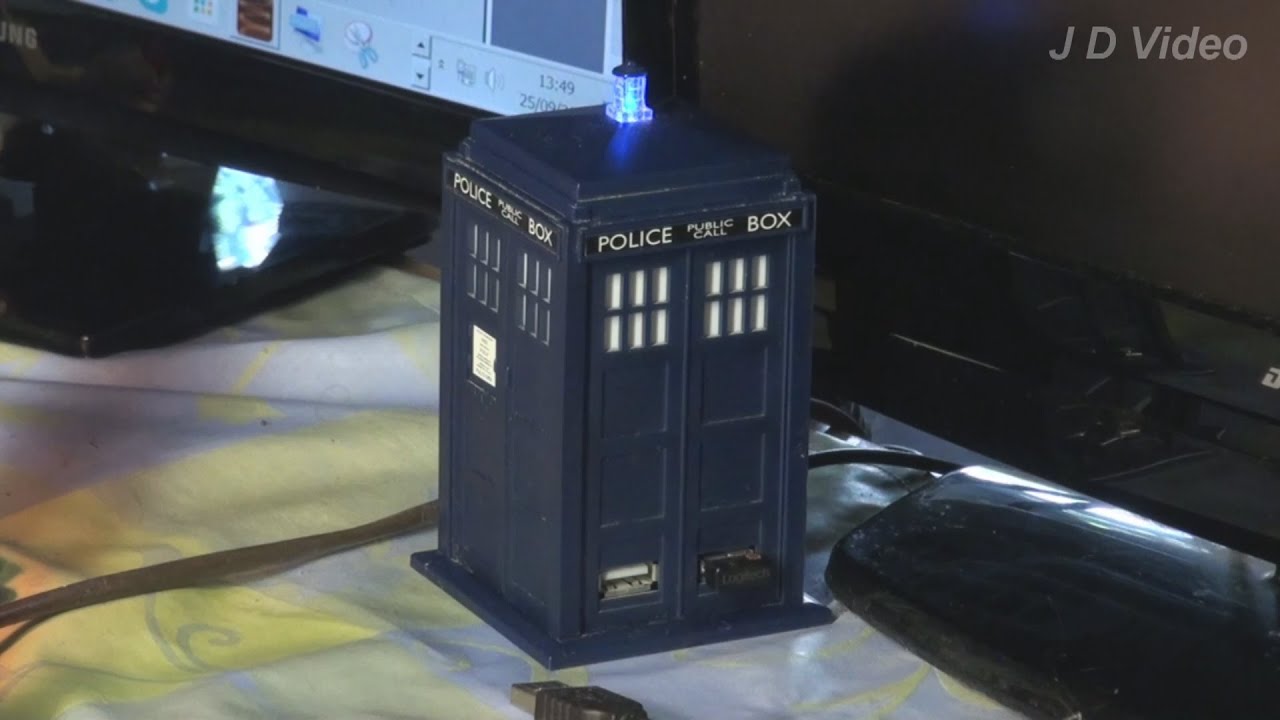 The Perils of a Novelty TARDIS powered USB Hub - YouTube
