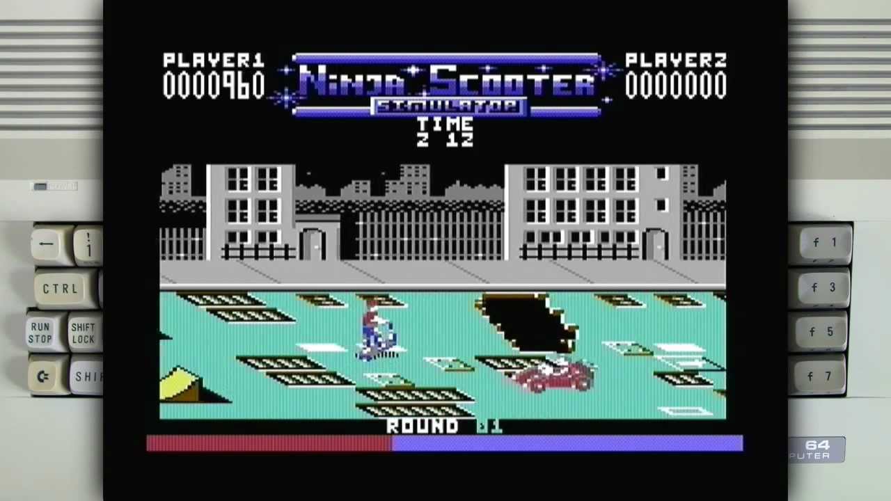 Ninja Scooter Simulator on the Commodore 64 - YouTube