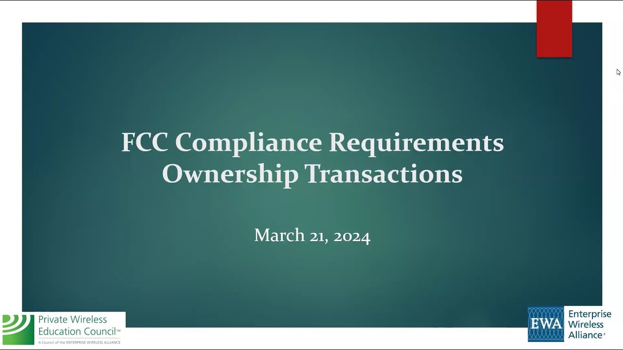 FCC Compliance Requirements - YouTube