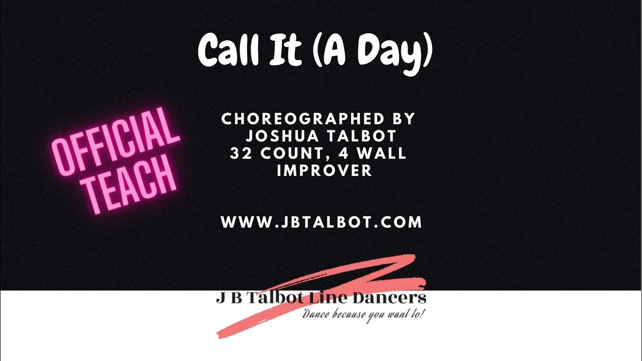 Call it (A Day) Line Dance OFFICIAL teach - YouTube